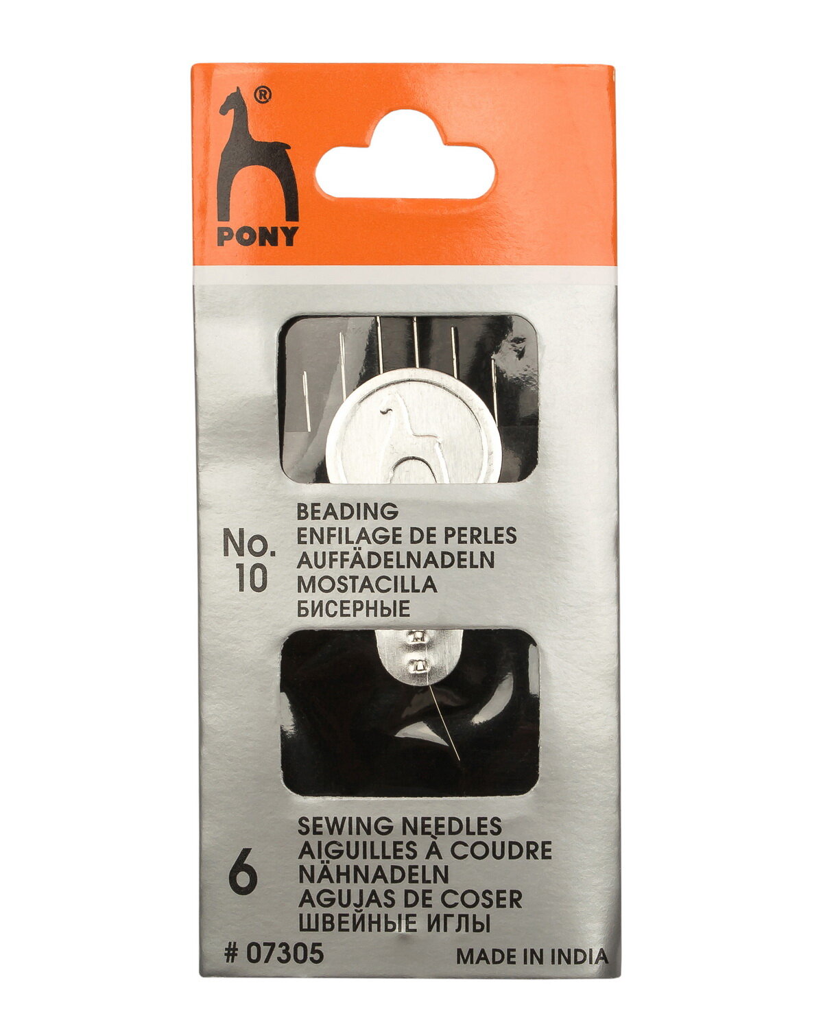 Иглы Pony №10 с нитковдевателем