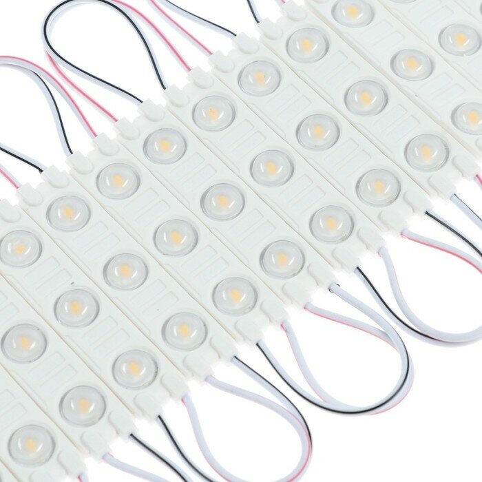 Светодиодный модуль SMD5630, 2 Вт, 3 LED, 180 Lm, IP65, 3000К ,12V т-белый, набор 20 шт. 9209045
