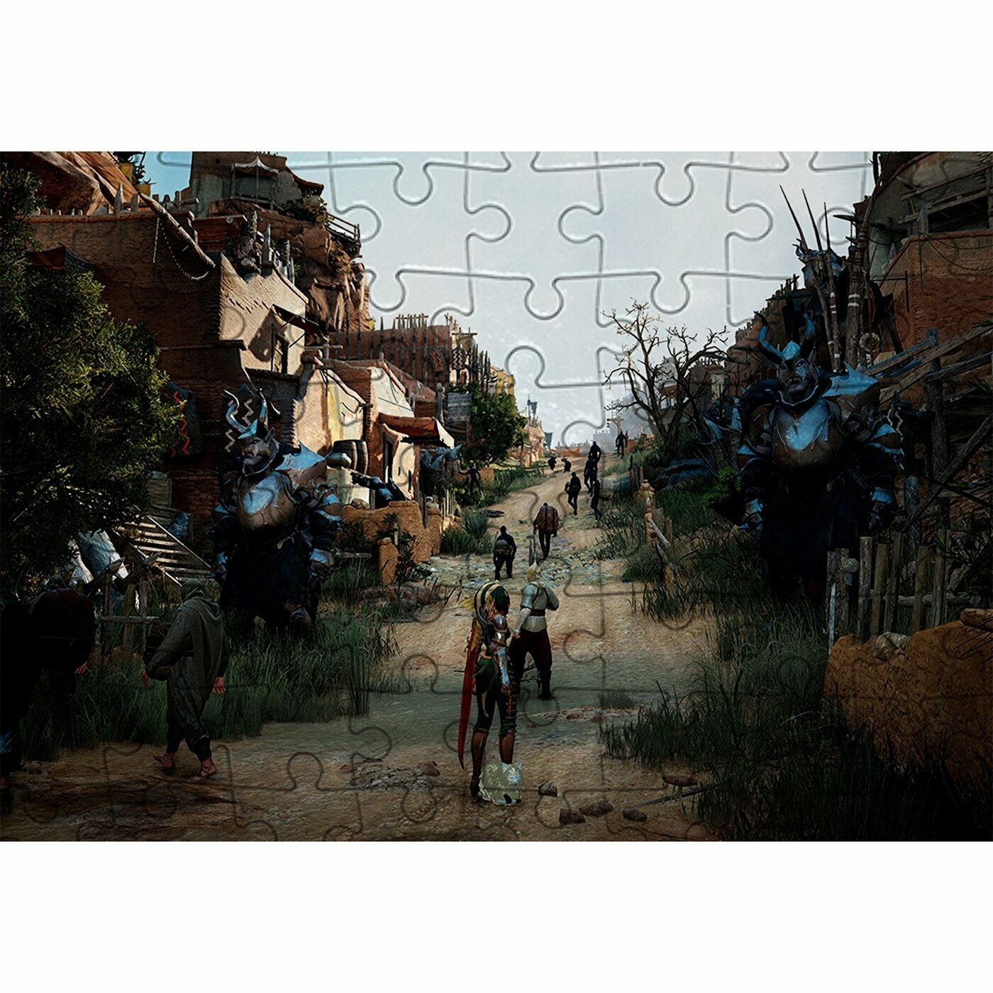 Пазл картонный А4: модель Black Desert - 4