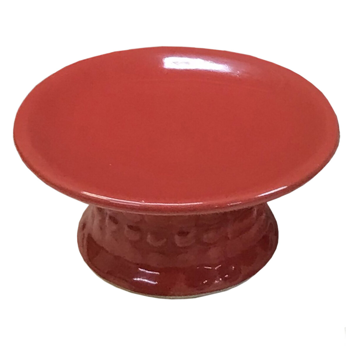 Индокитайский подсвечник круглый h. 5 см красный kelly002 декоративный элемент интерьера