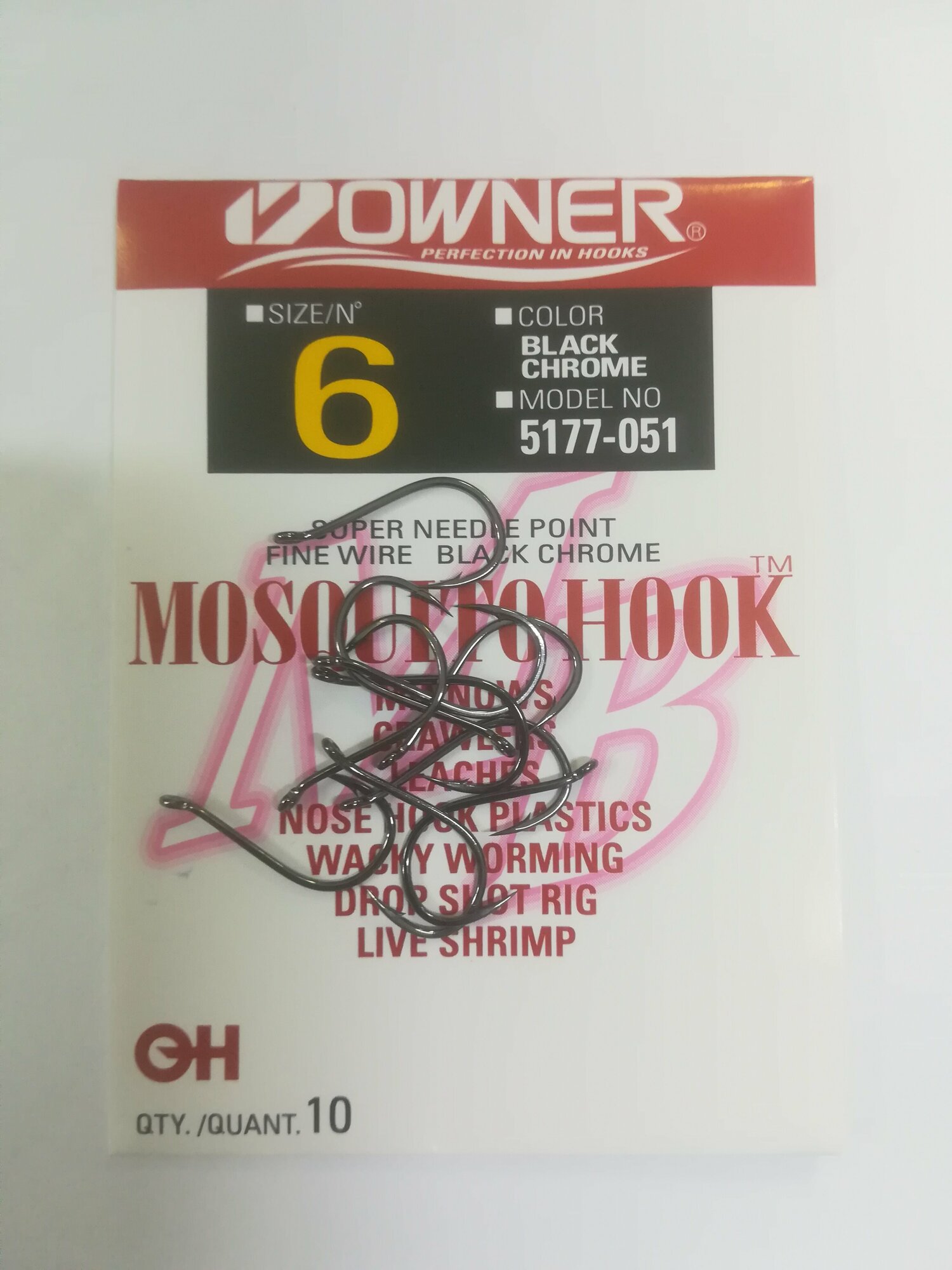 Крючок OWNER mosquito hook 5177 №6