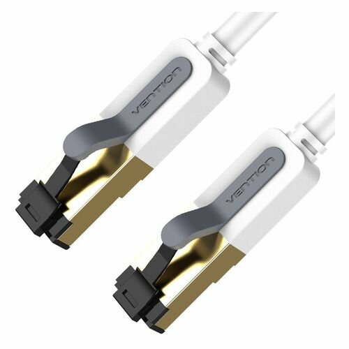 Патч-корд VENTION ICDHG литой (molded), STP, кат.7, 1.5м, 4 пары, 28AWG, медь, многожильный, серый