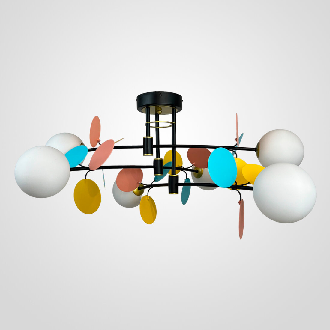 Потолочная люстра Light of MATISSE B D80 Black Multicolor