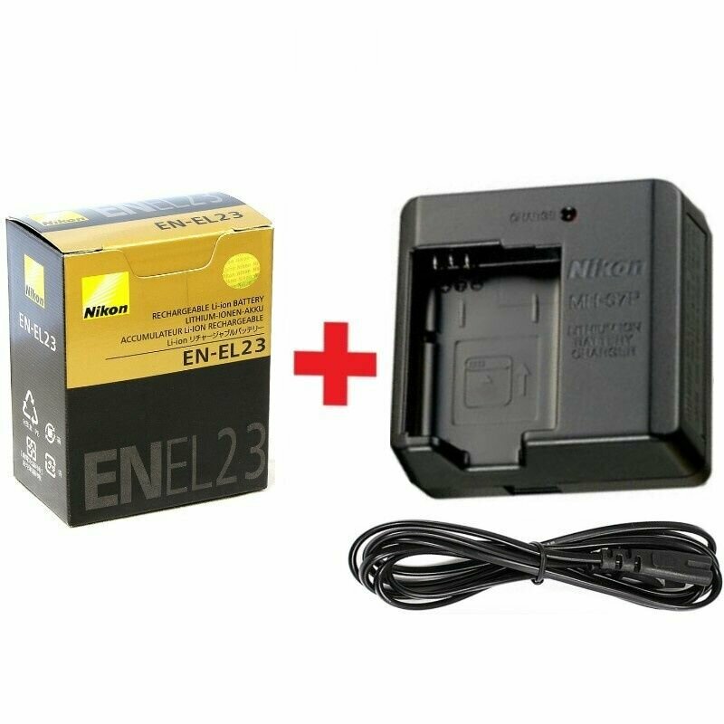 Аккумулятор Nikon EN-EL23 + зарядка Nikon MH-67/MH-67P комплект