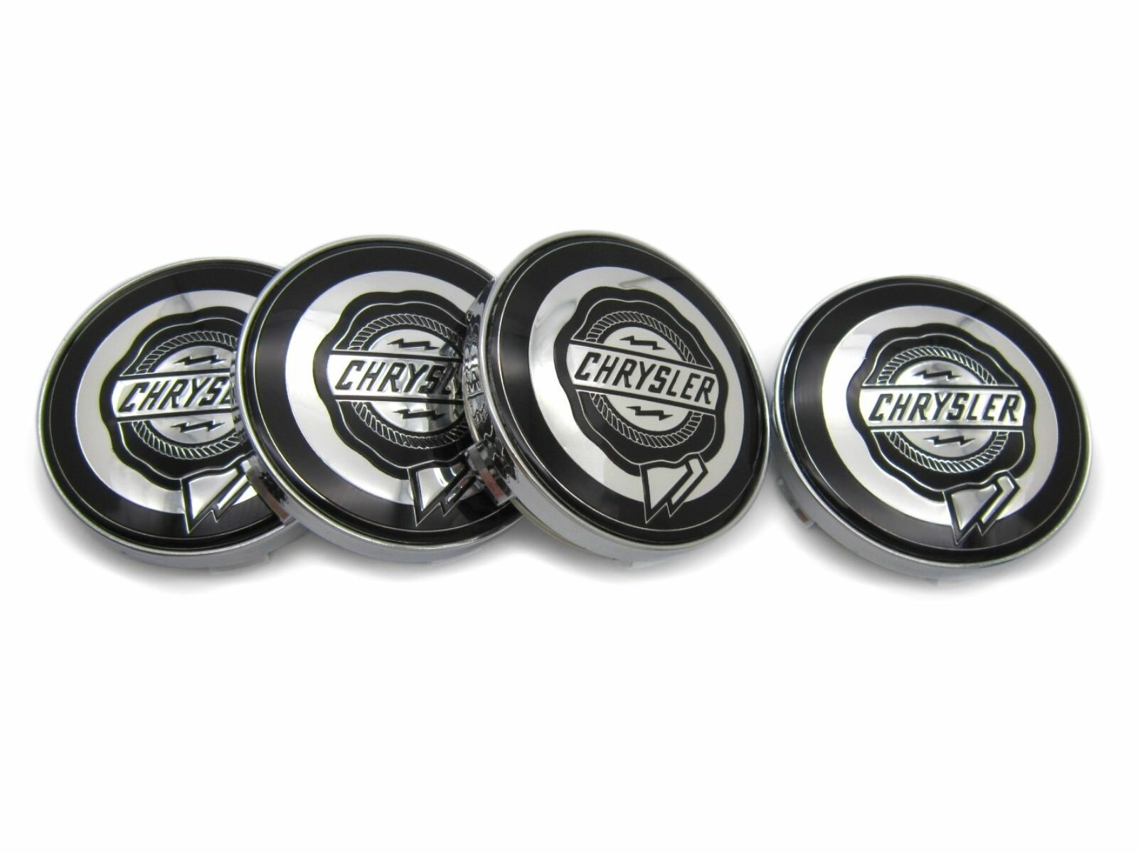 Колпачки, заглушки на литые диски для Chrysler classic 60/56 мм, комплект 4 шт.