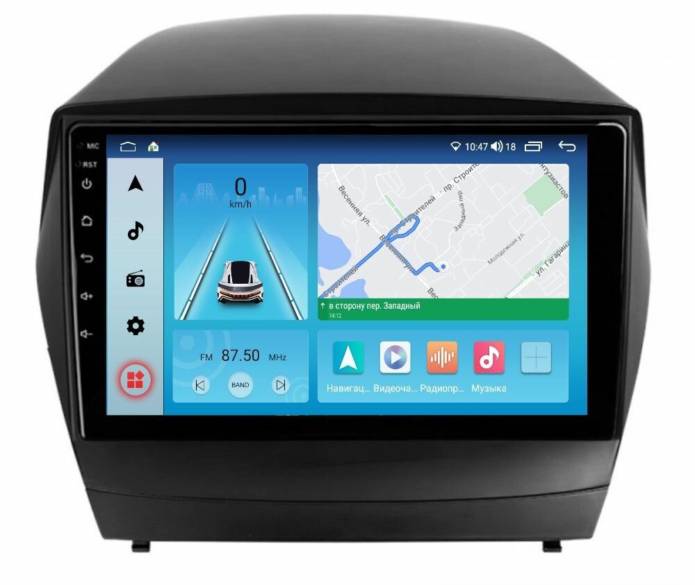 Магнитола Epic T18 Hyundai ix35, Tucson II 2011-2015 - Android 12 - Процессор 8 ядерный - Память 4+64Gb - Carplay - DSP - 4G(Sim)