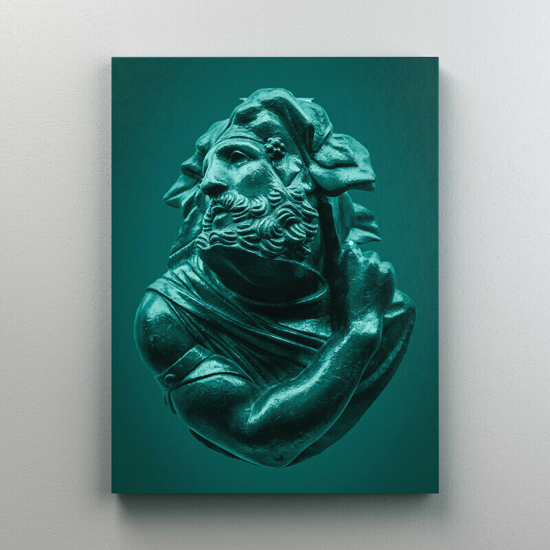 Интерьерная картина на холсте "Скульптура - Креститель - Огюст Роден", размер 45x60 см