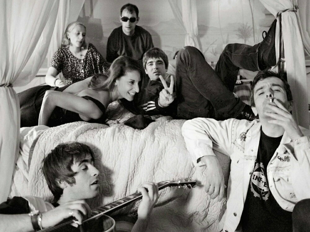 Плакат, постер Oasis, Оазис на холсте, размер 21х30см