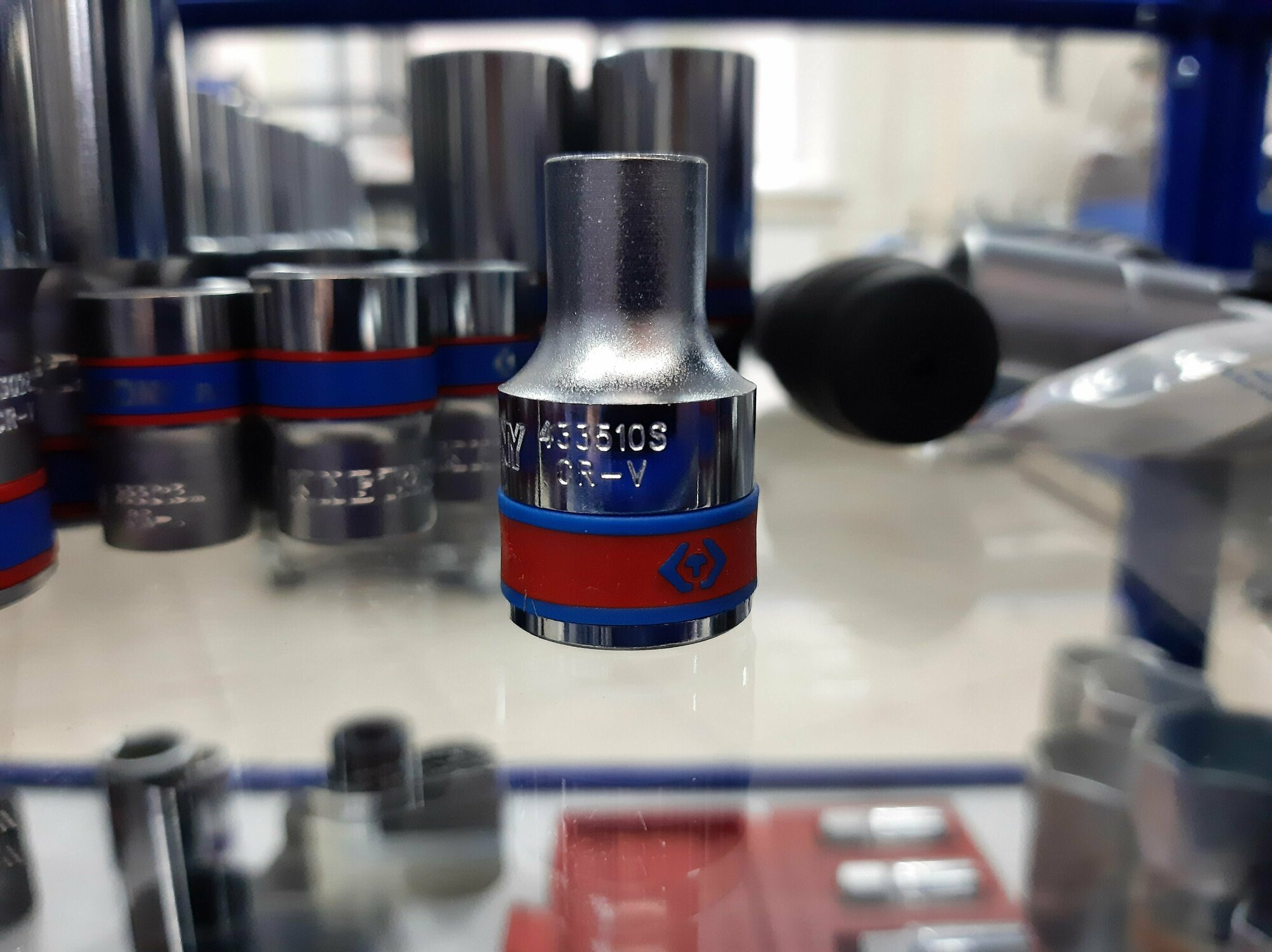 Головка торцевая стандартная шестигранная для автосервиса 1/2", 5/16", дюймовая KING TONY