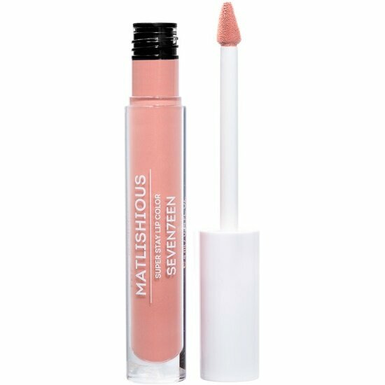 Жидкая помада-блеск Seventeen Matlishious Super Stay Lip Color, тон 01 розовый беж