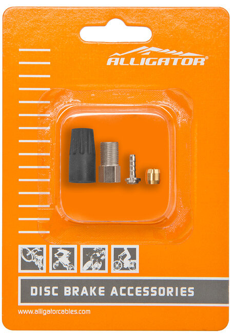 Комплект HK-HST04-DIY Alligator: для тормозов пласт. наконечник, гайка, арт. 430007
