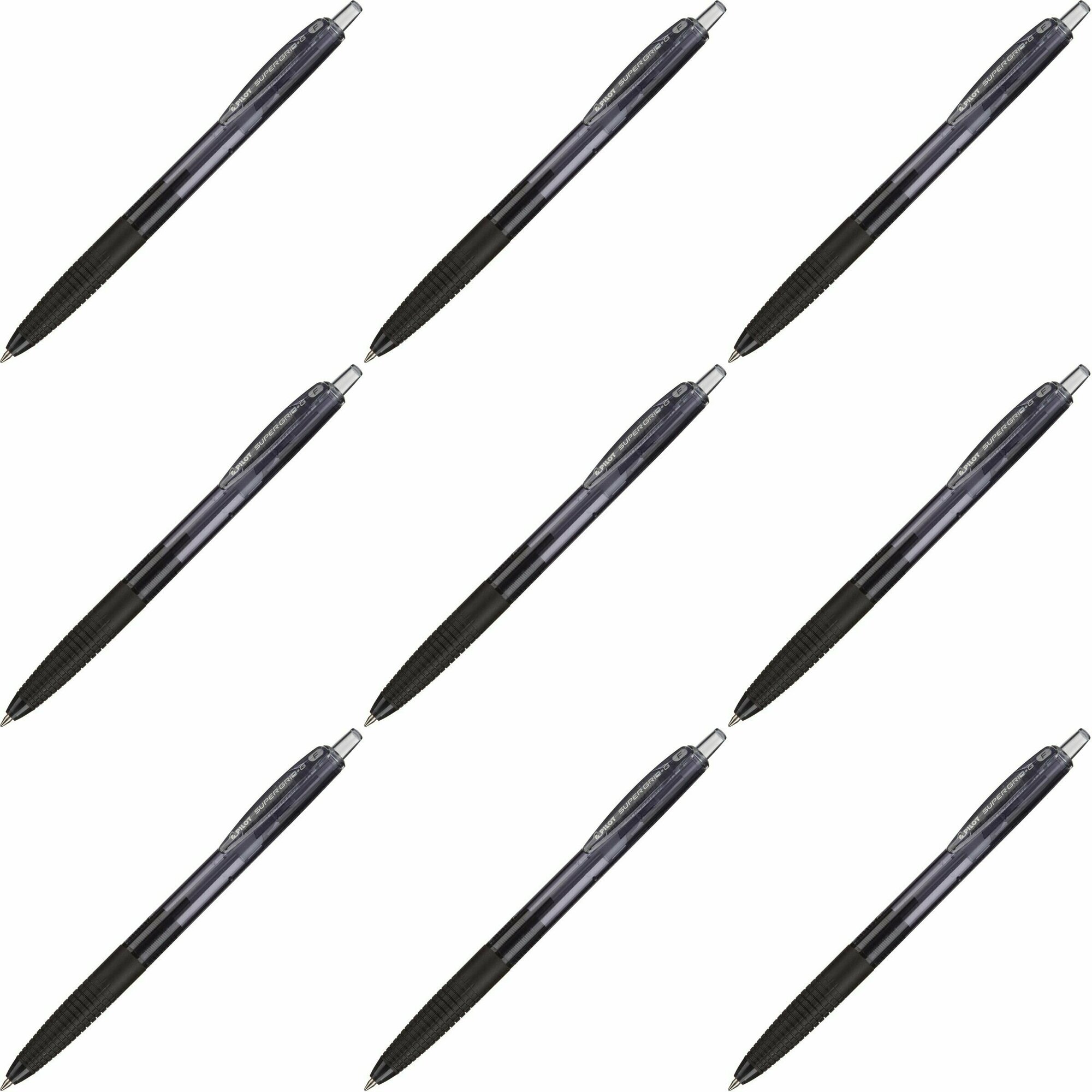 Pilot Ручка шариковая неавтоматическая Super Grip, черная, 0,22 мм, 9 шт