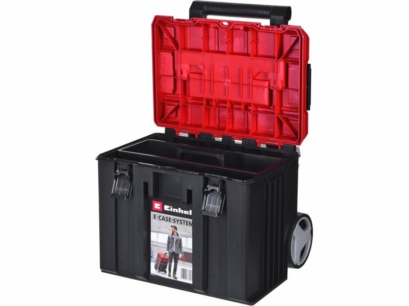 Кейс E-Case L (System Box) Einhell, 4540014, на колесах, телескопическая ручка — фото 1