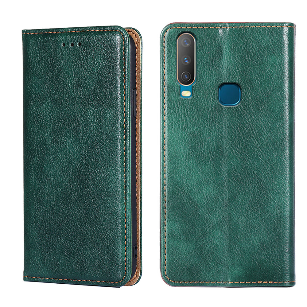 Чехол-книжка MyPads для Vivo Y17 / Y12 / Виво Y12/Y17,(зеленый)