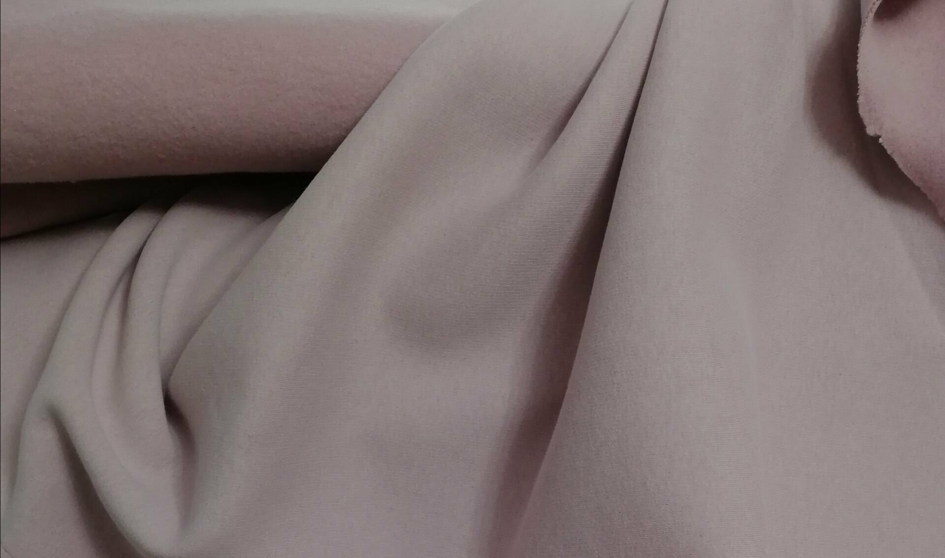 Ткань футер 3-х нитка с начесом с эффектом велюр цвет Сухая роза отрез 1,0x1,8 м