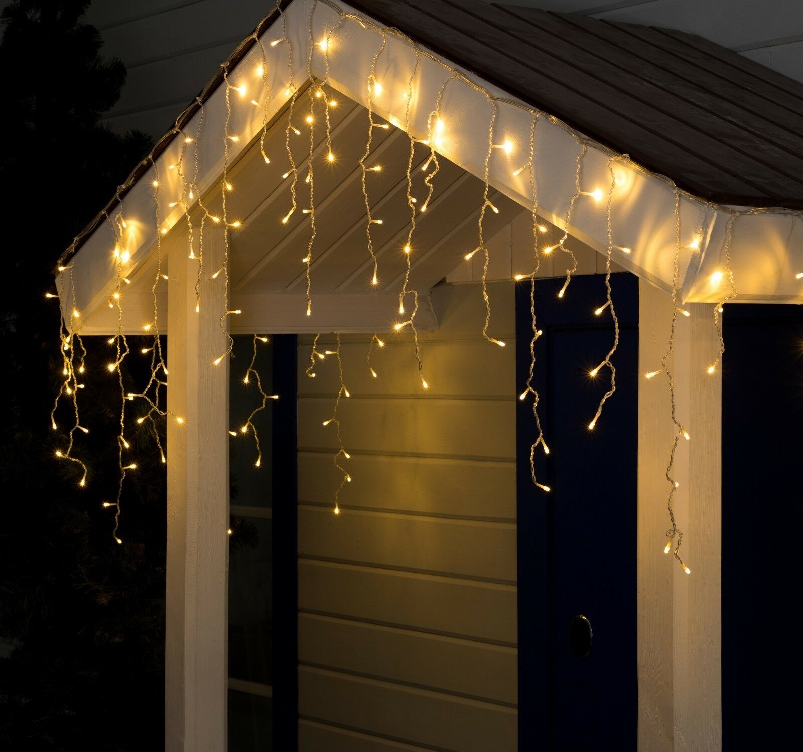 Гирлянда "Бахрома" 3х0,6м, 160 светодиодов. Теплый белый