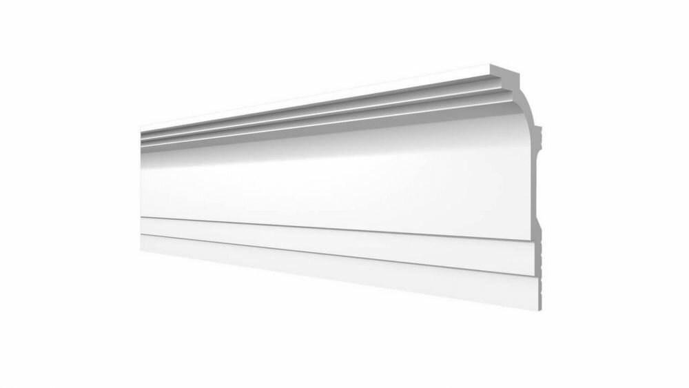 Карниз Decor-Dizayn DD515 Белая Лепнина Д2000хВ100хТ50 / Декор Дизайн.