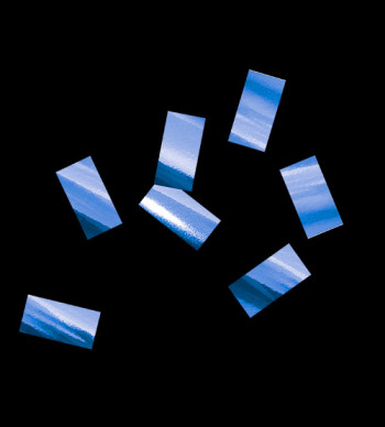 Конфетти металлизированное 10х20мм синее