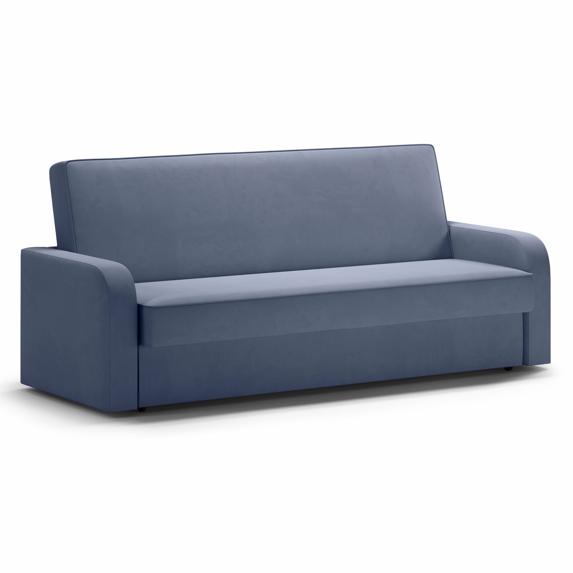 Диван раскладной WESTENY "ART-112" 215х87х96, 118х187, 1 место, синий велюр