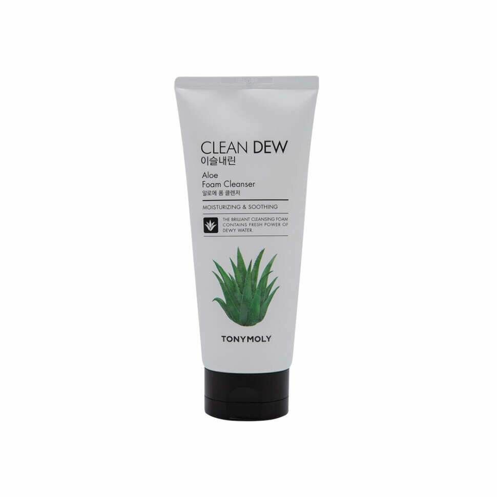 Tony Moly Пенка для умывания с экстрактом алоэ Clean Dew Aloe Foam Cleanser