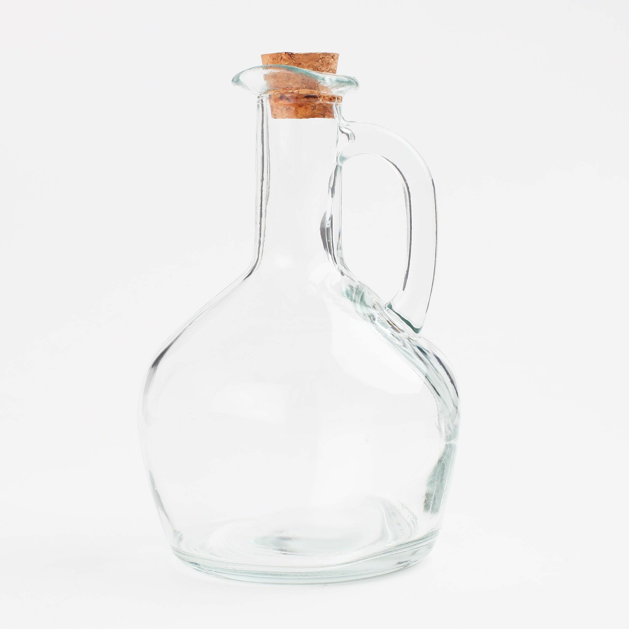 Емкость для масла или уксуса, 400 мл, стекло/пробка, Clear cork, Kuchenland