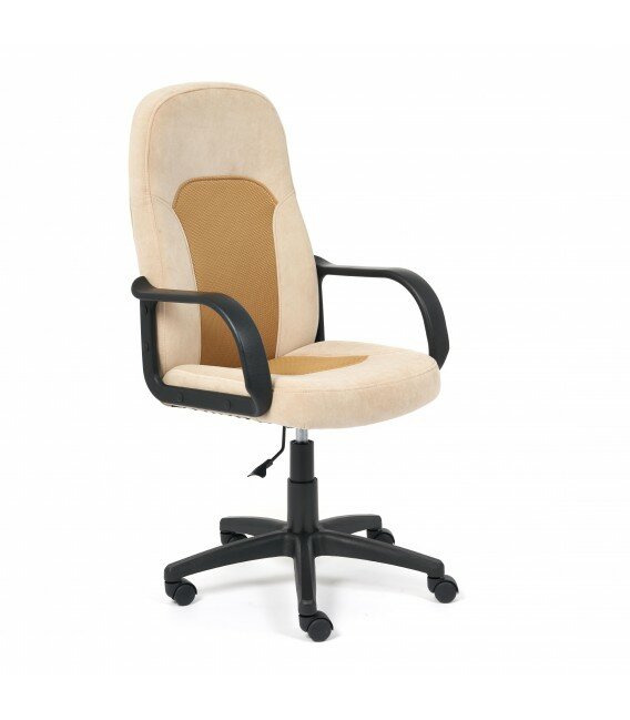 TetChair Кресло PARMA, флок / ткань, бежевый+бронзовый