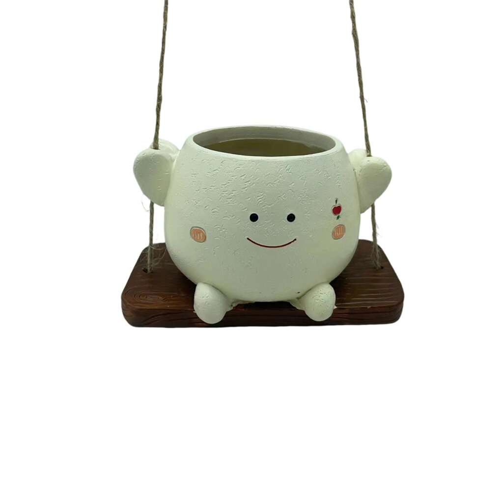 Кашпо с качающимся лицом, подвесные горшки, милые суккуленты, растение, домашний цветок для внутреннего сада, уличный декор