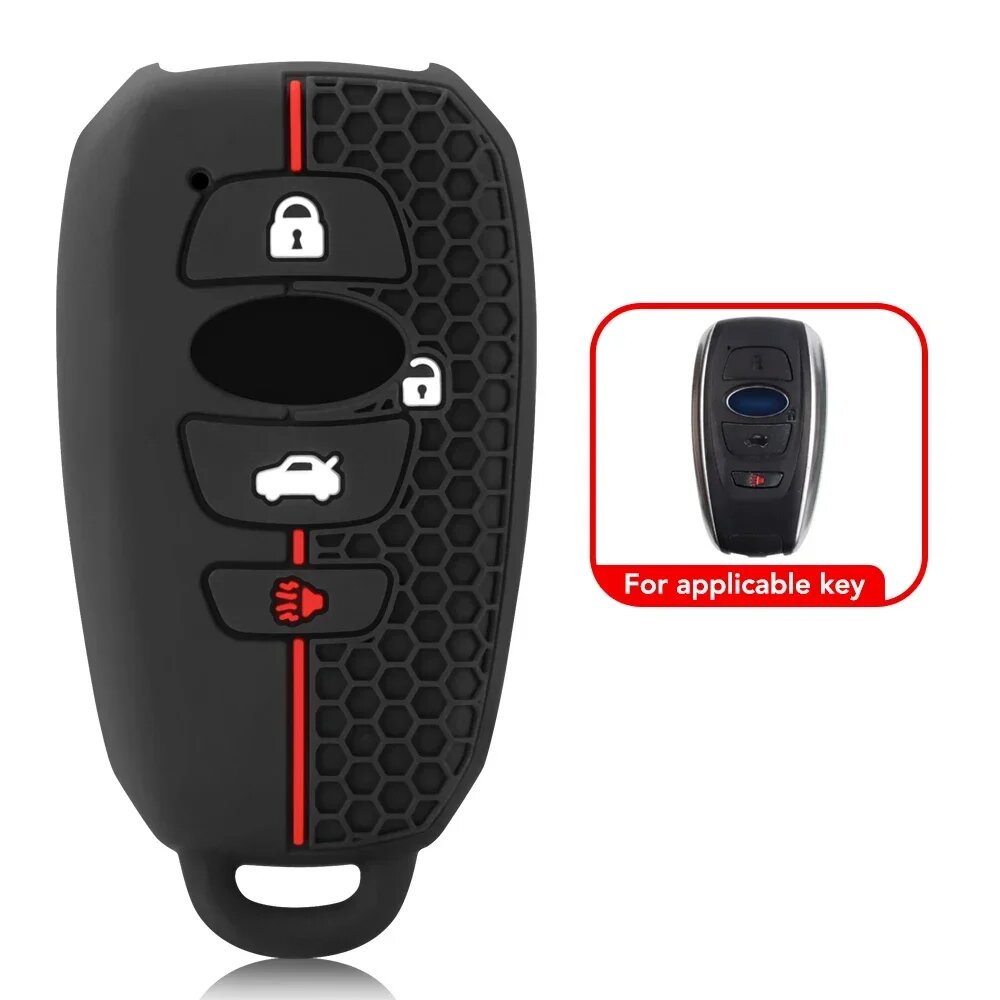 Чехол для автомобильного ключа для Subaru XV BRZ Forester 2019, Legacy Outback, держатель, защитный чехол для ключей от машины, автомобильные аксессуары 4 Button