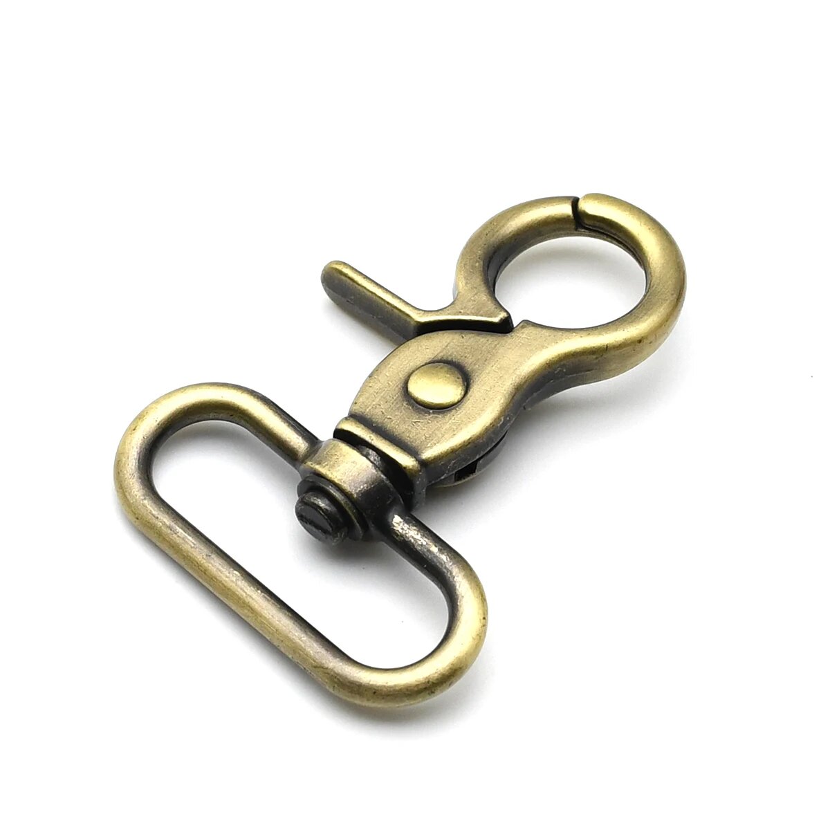 Металлический поворотный карабин CLOXY 50mm, Brushed Bronze