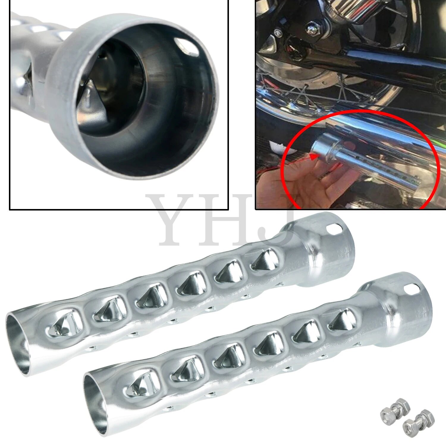 Глушитель выхлопной перегородки DB Killer глушитель для мотоцикла Harley Touring Electra Road Glide FLHS FLHTK FLHTC FLTRX Chrome