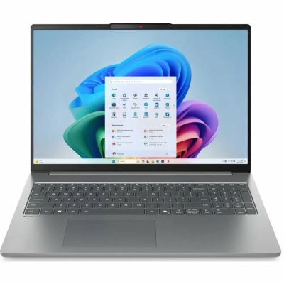 Ноутбук IdeaPad Slim 5 16AHP10 83HW000CRK AMD Ryzen 7 8845HS, 3.8 GHz - 5.1 GHz, 16384 Mb, 16" 2.8K OLED 2880x1800, 512 Gb SSD, AMD Radeon 780M, No OS, серый, 1.76 кг, 83HW000CRK