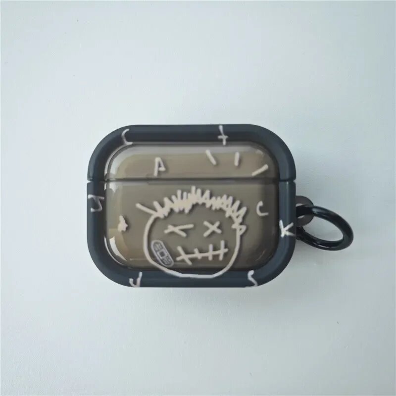 Прозрачные защитные чехлы для Bluetooth-гарнитуры Trend Scott для Apple Airpods 1 2 Pro 3 Pro 2 4 2024, противоударный чехол для наушников