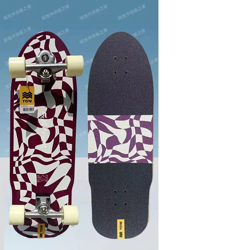 YOW Land Surf 32" бордовый скейтборд комплект