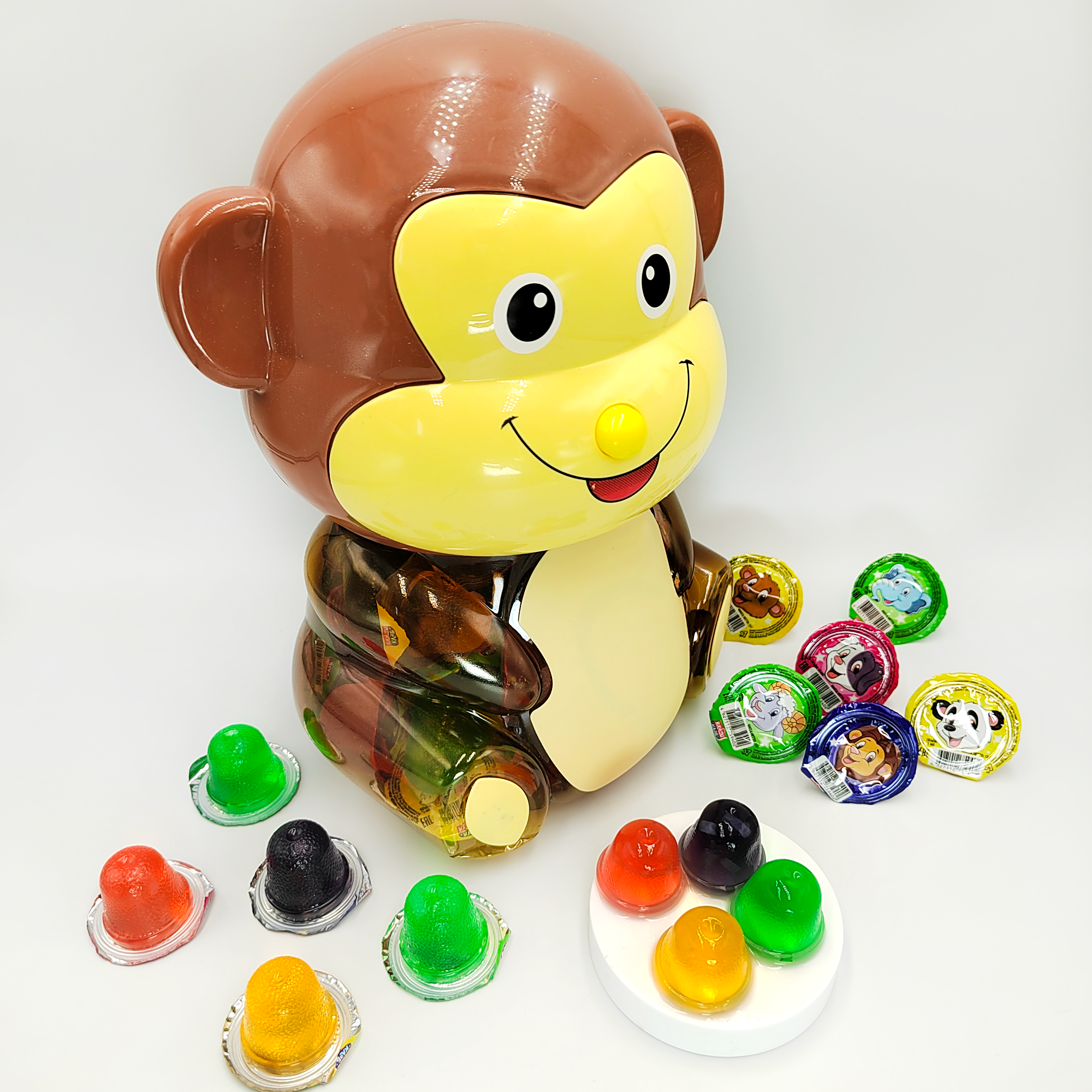 Желе десерт обезьянка (банка 100шт по 13гр) желейные конфеты Канди Клаб.