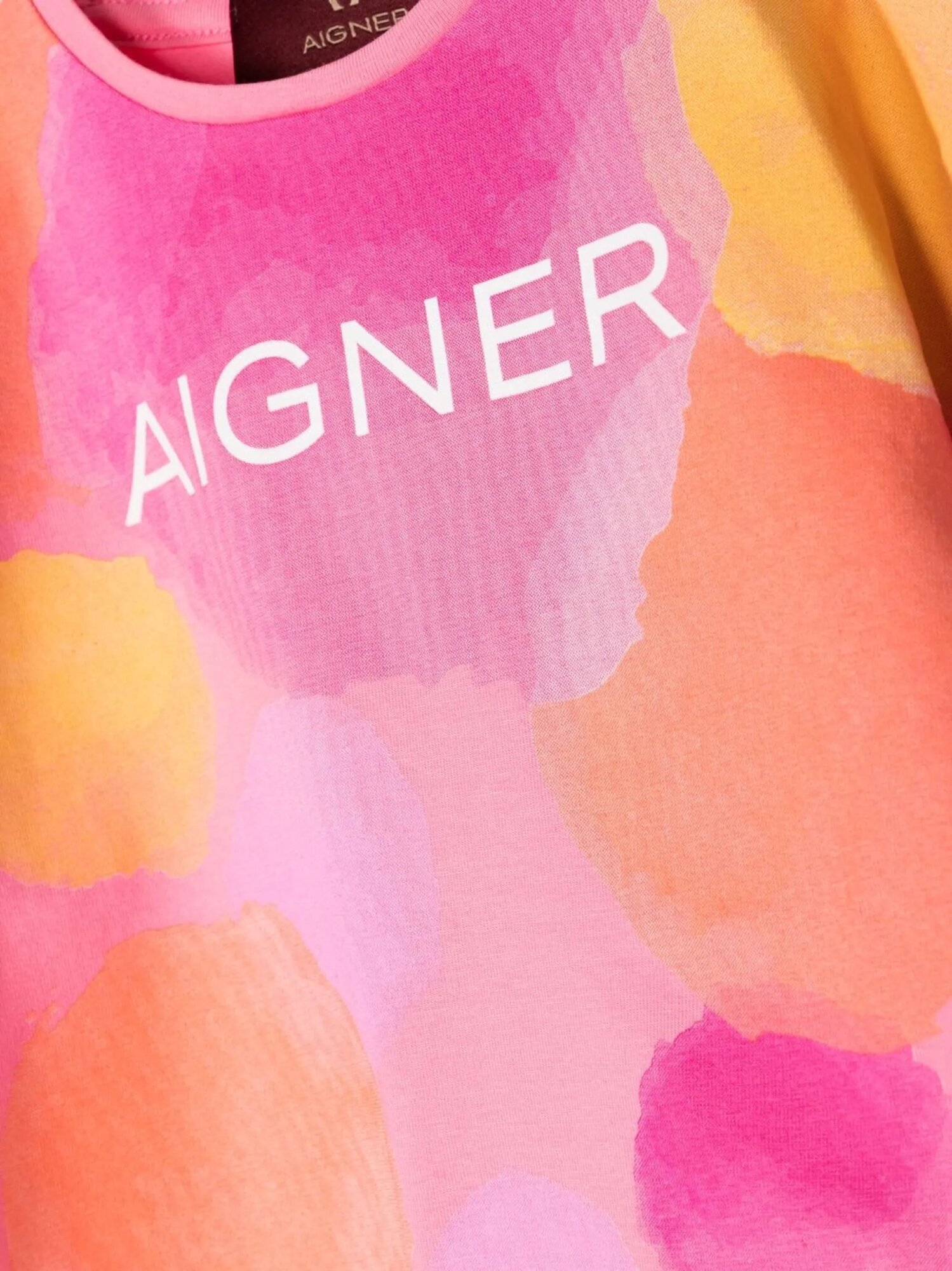 Футболка Aigner, размер 9 мес, темно-розовый — фото 1