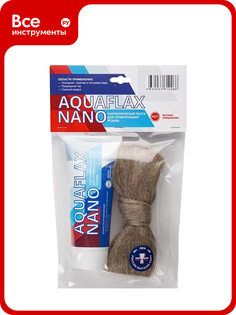 Паста для льна, Aquaflax nano 04052, 270 гр. тюбик + 40 гр. лён 4630009040521