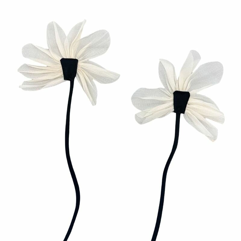 Заколка для корсажа в виде цветка из сетки-Абрикосовый