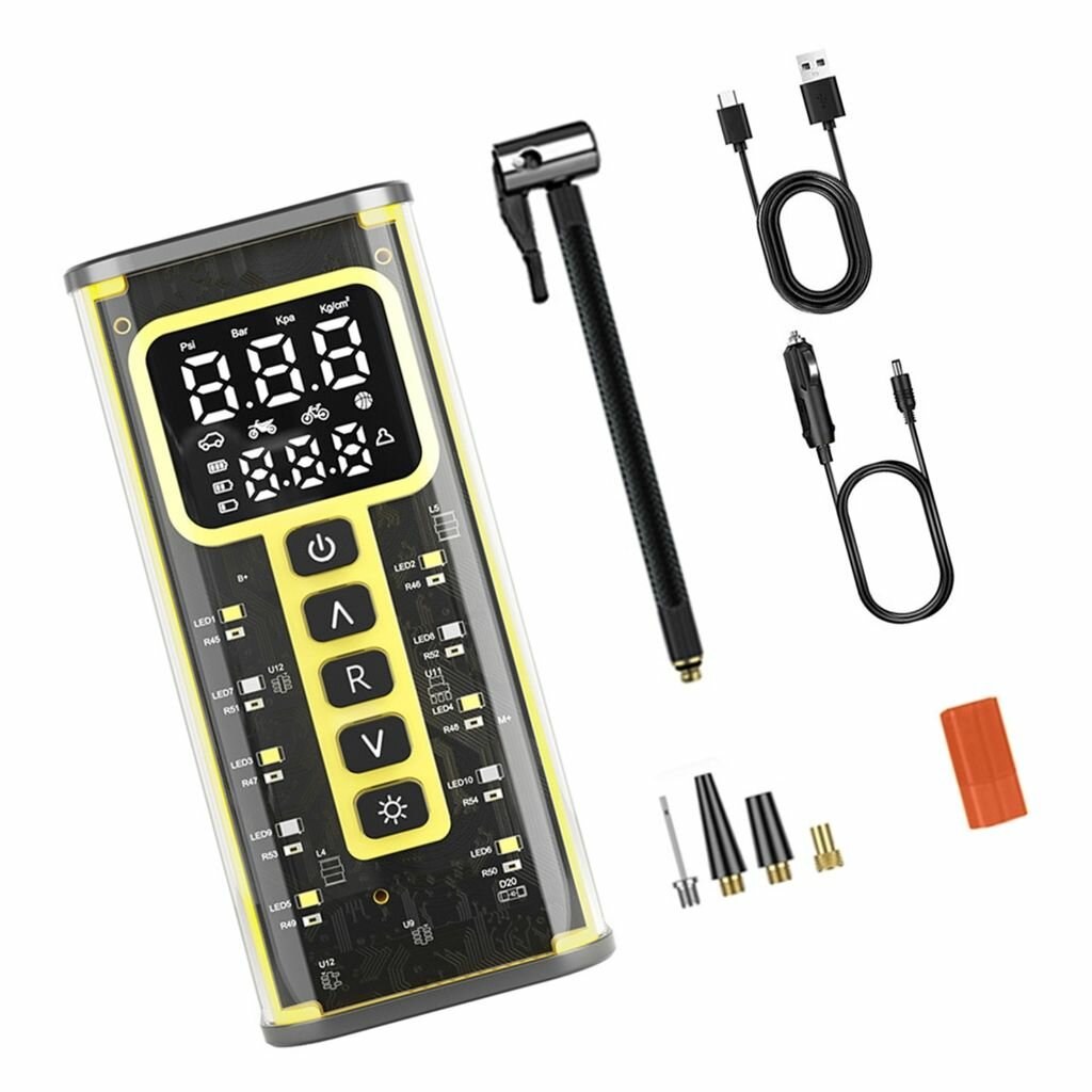 Набор инструментов для автомобиля-Портативный беспроводной автомобильный воздушный насос smart car