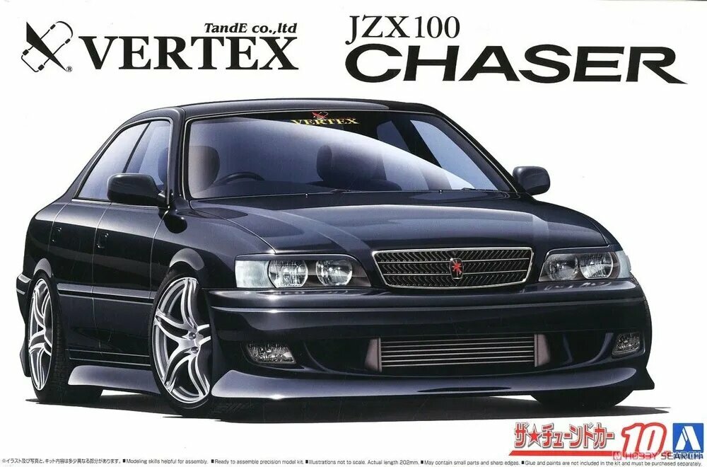 Сборная модель Машинка Aoshima 05981 1/24 VERTEX Toyota Chaser JZX100 Tourer V 1998 car model kit