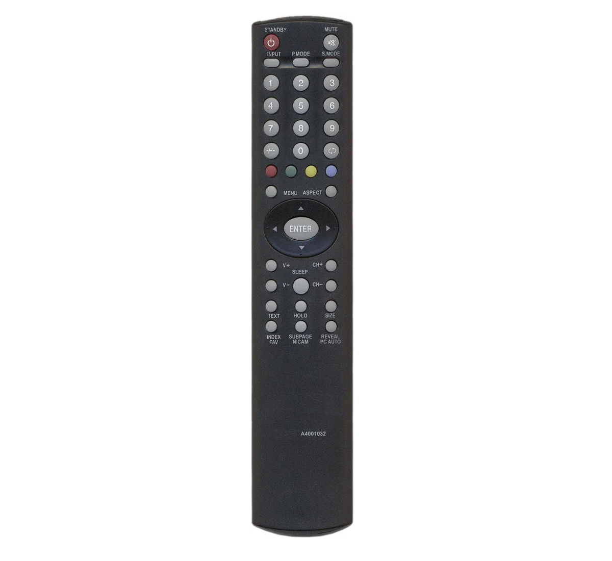 Пульт Huayu A4001032, для телевизора, Akai, цвет чёрный, ИК-сигнал