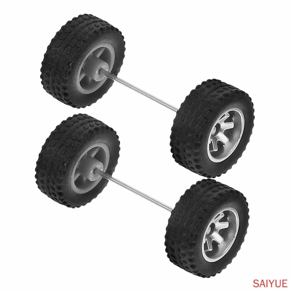 Колеса Для Моделей Автомобилей В Масштабе 1:64 Серебряного Цвета 1 Набор Размер 3.10X1.30X1.30CM