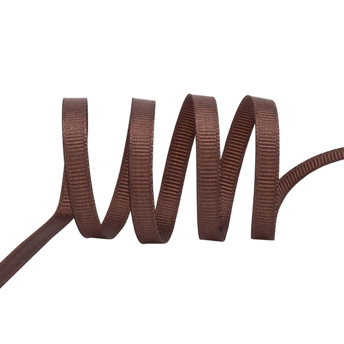 Лента репсовая декоративная упаковочная IDEAL 6мм*22,86м (855 коричневый), 22.86 м