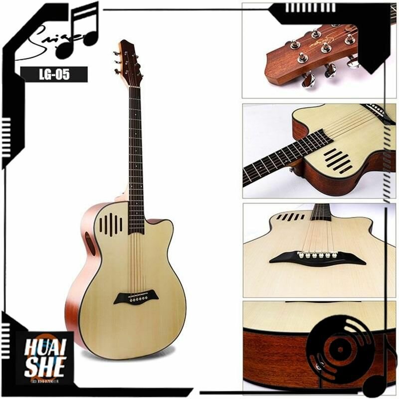 Smiger Акустическая гитара Полуакустическая 6-струнная, корпус Махагони 40"