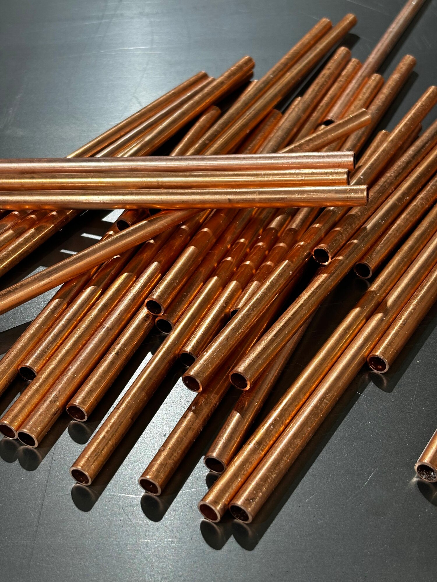 Труба медная дкрнм M1 ГОСТ 617-2006, диаметр 12 мм, толщина 1 мм, длина 95 мм