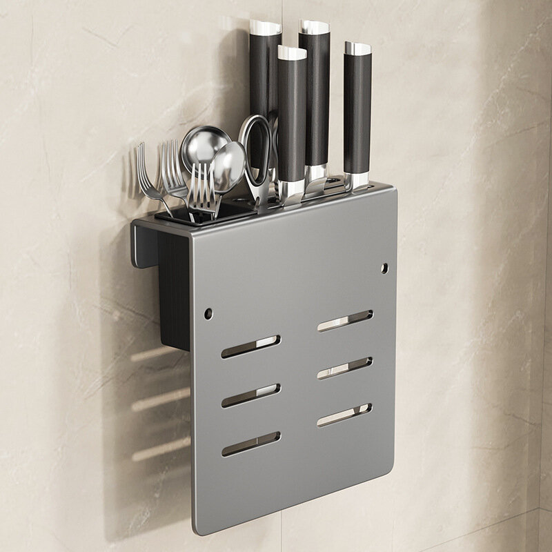 Кухонная полка для ножей от производителя, многофункциональная настенная полка для хранения ножей, интегрированная полка для хранения кухонных ножей и разделочных досок.