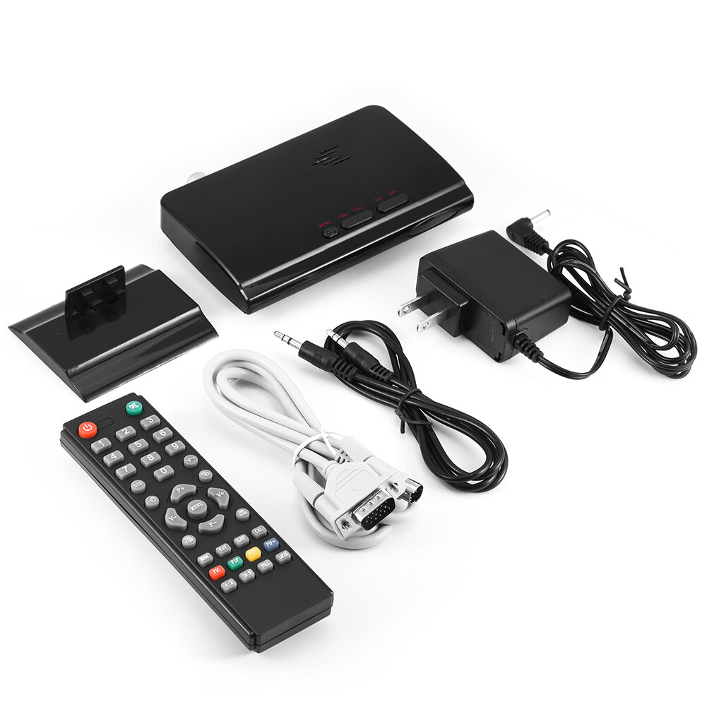 Телевизионная приставка 1080P HDTV с VGA-тюнером, внешний динамик для ЖК-монитора ПК и ЭЛТ-приемника, мультимедийный проигрыватель высокой четкости