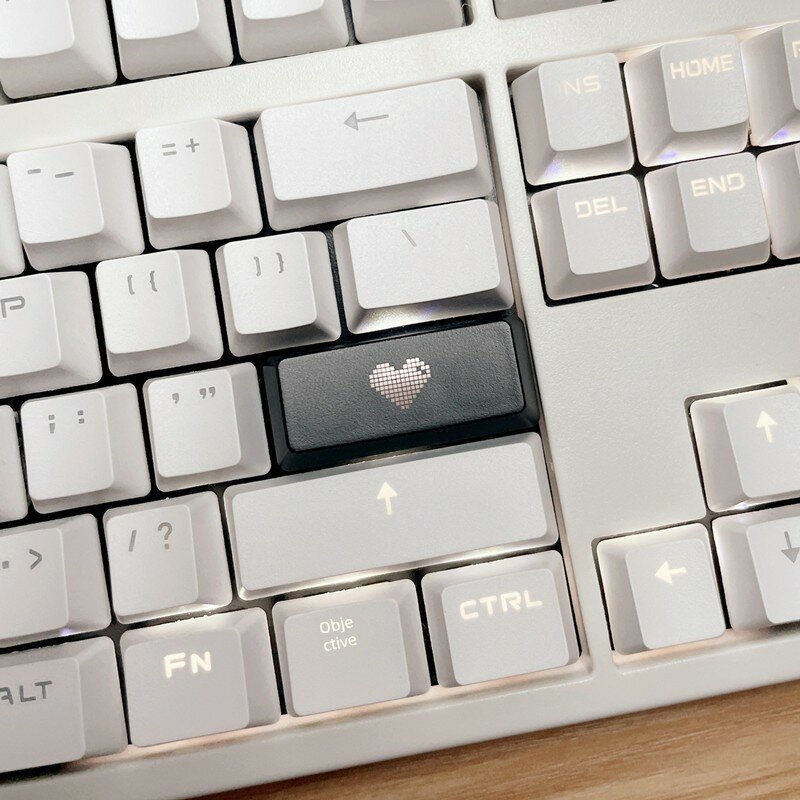 Черные кейкапы для механической клавиатуры: ESC, Enter, Backspace, клавиши направленного ввода WASD, сменные кейкапы 1