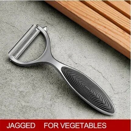 Овощечистка Jagged Black из нержавеющей стали