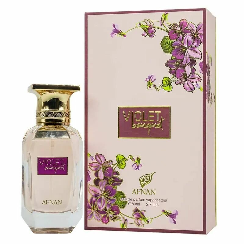 Парфюмерная вода AFNAN Violet Bouquet, женская, древесно-цветочные ноты, 80 мл