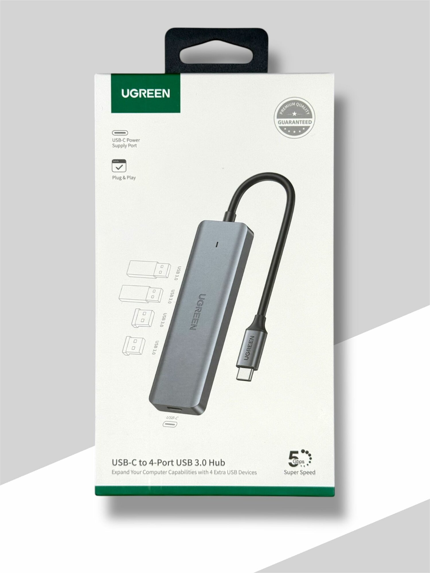 USB HUB 3.0 UGREEN CM219 (70336) / USB HUB Type-C / Юсб хаб на 4 порта